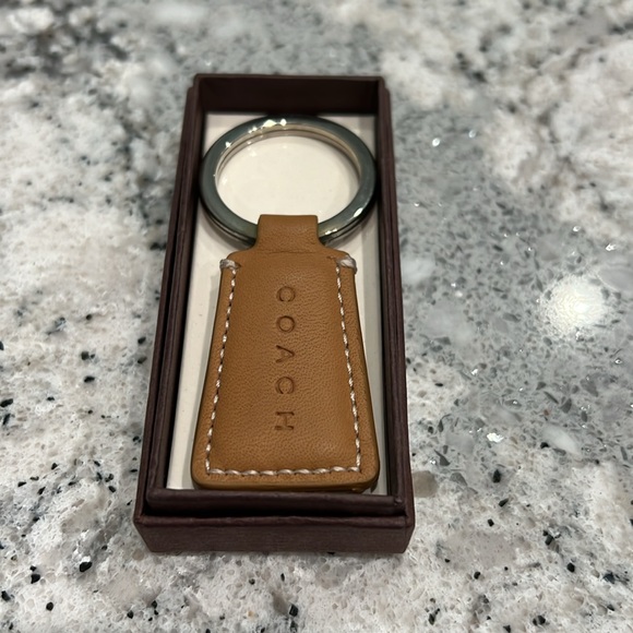 Coach | Accessories | Coach Leather Keychain In Box | Poshmark